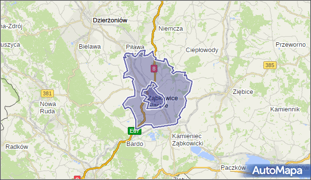 Gmina Ząbkowice Śląskie, powiat ząbkowicki, województwo dolnośląskie na ... Gmina Ząbkowice Śląskie, powiat ząbkowicki, województwo dolnośląskie na ...